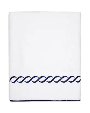 PRATESI Treccia Moderno Bath Sheet - White/navy