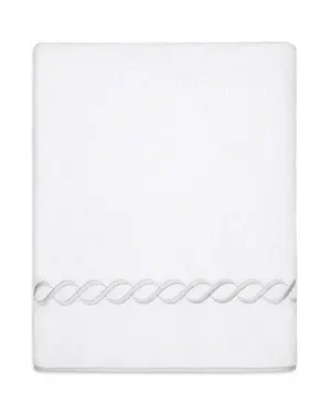 PRATESI Treccia Moderno Bath Sheet - White/sterling