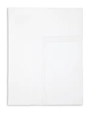 PRATESI Tre Righe Flat Sheet, King - White/white