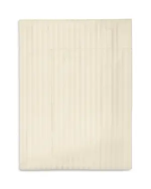 PRATESI Raso Rigato Flat Sheet, Full Queen - Beige