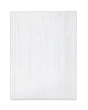 PRATESI Raso Rigato Flat Sheet, Full Queen - White