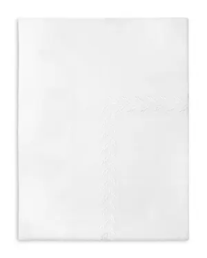 PRATESI Federico Flat Sheet, Full/queen - White/white