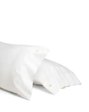 PRATESI Federico Queen Pillowcase, Set Of 2 - White/white