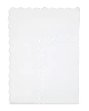PRATESI Treccia Flat Sheet, King - White/white