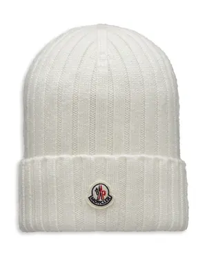 Moncler White Beanies