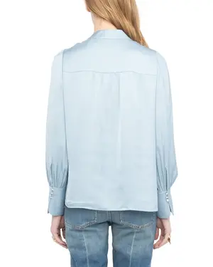 Zadig&Voltaire Tinous Satin Shirt - Sky