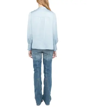 Zadig&Voltaire Tinous Satin Shirt - Sky