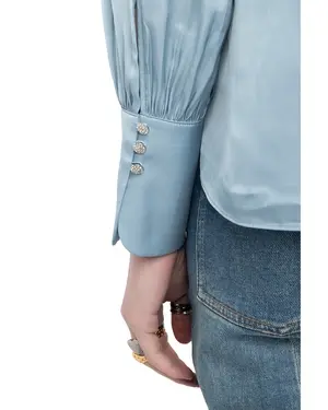 Zadig&Voltaire Tinous Satin Shirt - Sky