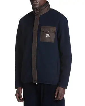Moncler Teddy Fleece Zip-up Cardigan