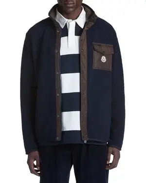 Moncler Teddy Fleece Zip-up Cardigan