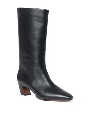 LOEFFLER RANDALL Pointed Mid-shaft Boots - Black