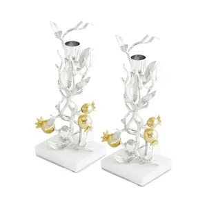 Michael Aram Pomegranate And Gold Tone Candleholders, Set Of 2