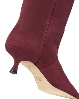 STUART WEITZMAN Naomi 50 Leather Boots - Cabernet