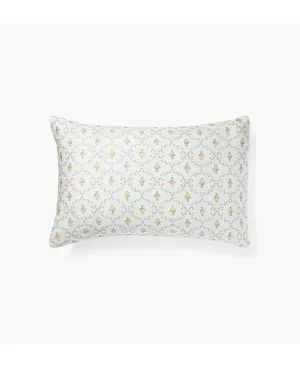 Hill House Home The Sisi Silk Pillowcase, King - Pastel Trellis