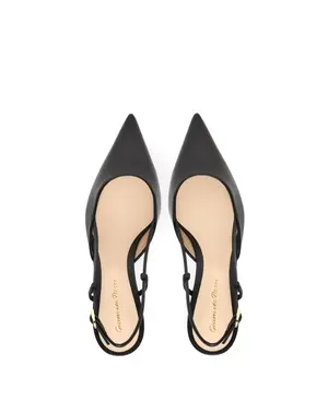 GIANVITO ROSSI Ascent 55 Pump - Black Calf Leather