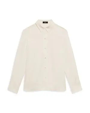 Theory Silk Blouse - Ivory
