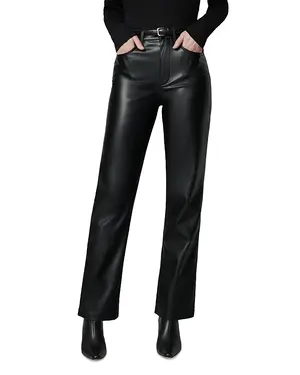 Women's Faux Leather Jeans