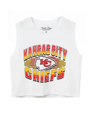 Junk Food Clothing Nfl Kansas City Chiefs Tank Top - White