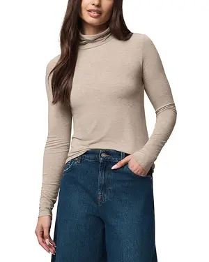 Splendid Turtleneck Tee - Light Cedar