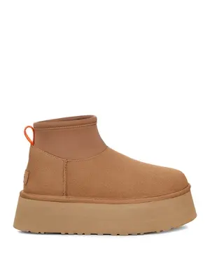 UGG Classic Mini Dipper Platform Boots - Chestnut