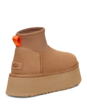UGG Classic Mini Dipper Platform Boots - Chestnut