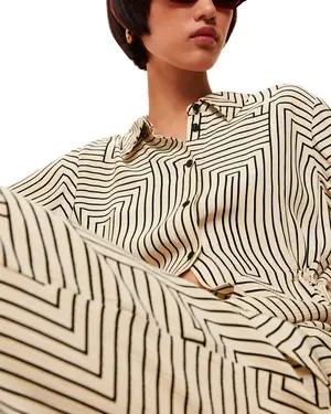 Whistles Angled Stripes Shirt