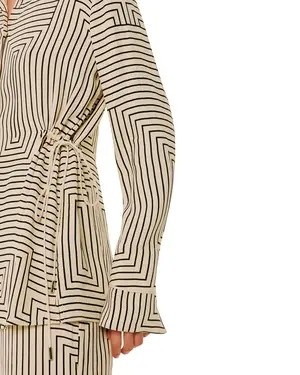 Whistles Angled Stripes Shirt