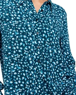 Whistles Pastel Leopard Print Shirt