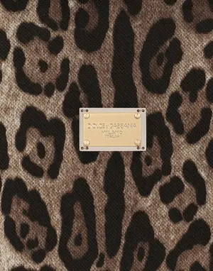 Dolce & Gabbana Leopard Cotton Dog Polo Shirt