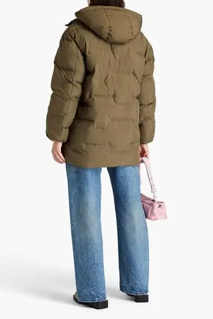 GANNI Quilted Shell Hooded Jacket