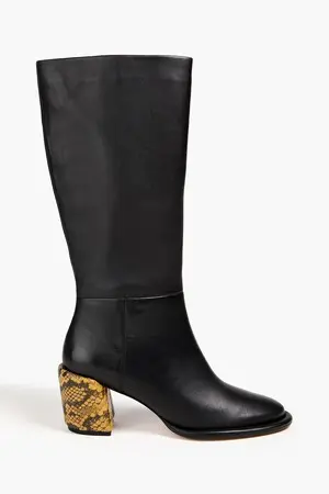 3.1 Phillip Lim 3.1 Phillip Lim Naomi 70 Leather Knee Boots - Black