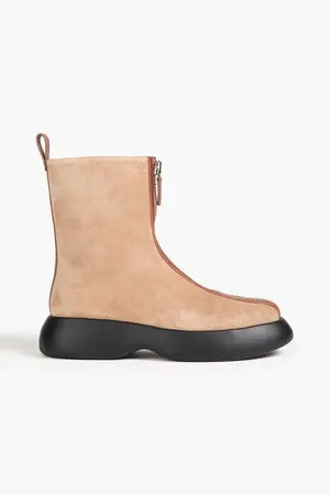 3.1 Phillip Lim Mercer Zip-detailed Chelsea Boots - Beige