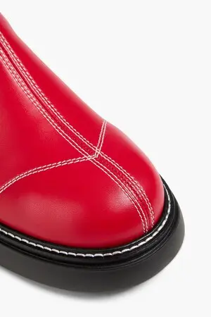 GANNI Chelsea Boots - Red
