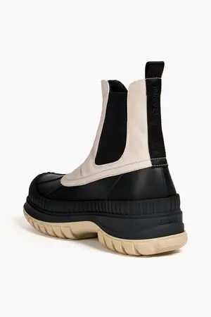 GANNI Canvas Chelsea Boots