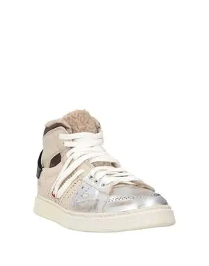 HIDNANDER High-top Leather Sneakers - Grey