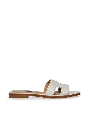 Pink Steve Madden Hadyn Leather Sandals - White,ivory