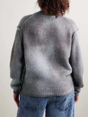 Acne Studios Printed Knitted Sweater - Gray