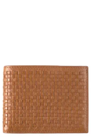 Johnston & Murphy Kingston Woven Leather Bifold Wallet