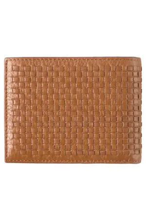 Johnston & Murphy Kingston Woven Leather Bifold Wallet
