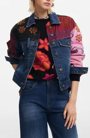 Desigual Madrid Patchwork Denim Jacket
