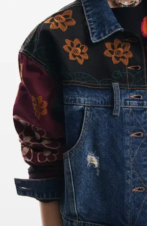Desigual Madrid Patchwork Denim Jacket