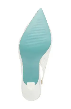 Betsey Johnson Nikki Pointed Toe Slingback Pumps - Ivory
