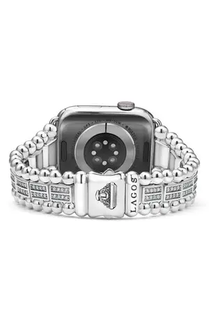 Lagos Smart Caviar 20mm Diamond Apple Watch® Watchband