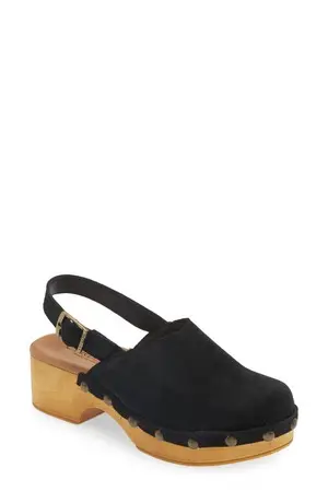 Cordani Wilkes Platform Clog - Black Suede