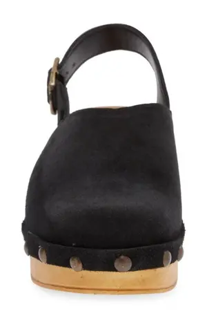 Cordani Wilkes Platform Clog - Black Suede