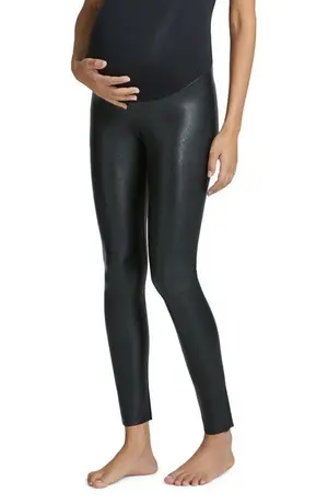 Commando Over The Bump Faux Leather Maternity Leggings