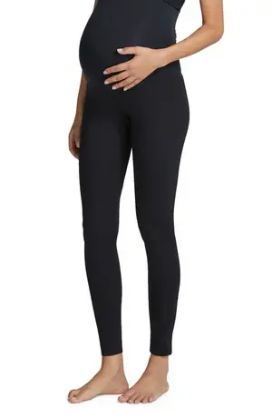 Commando Over The Bump Scuba Knit Maternity Leggings - Black