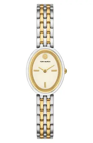 Tory Burch The Oval Bracelet Watch - Two Tone