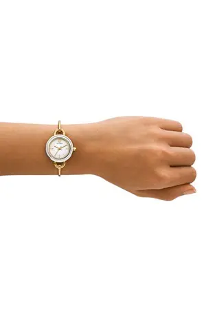 Tory Burch Miller Bangle Watch Set - Gold
