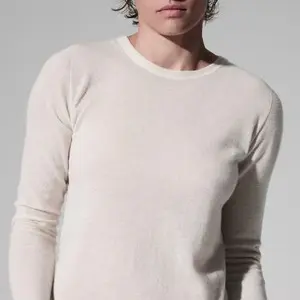 Majestic Filatures 100% Cashmere Long Sleeve Crewneck T-shirt - Milk